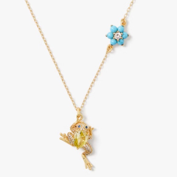 kate spade | Jewelry | Kate Spade Nature Walk Frog Pendant Necklace ...